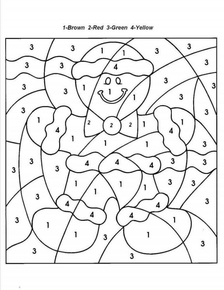 Free Printable Christmas Color By Number Activity Sheets And Coloring Pages